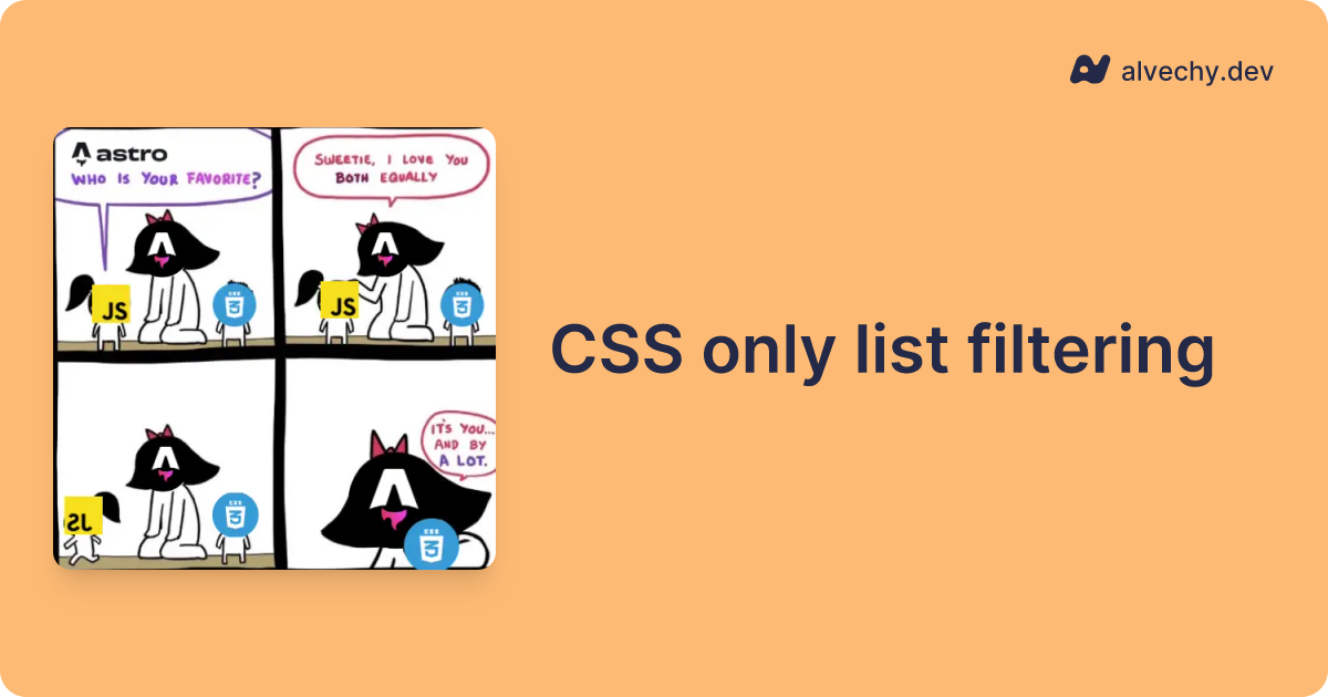 CSS only list filtering
